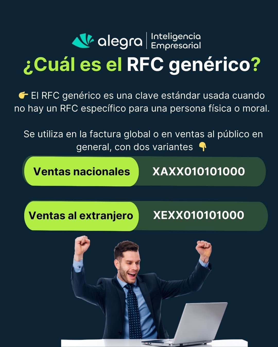 ¿Qué es el RFC genérico y cuál se usa en las facturas?